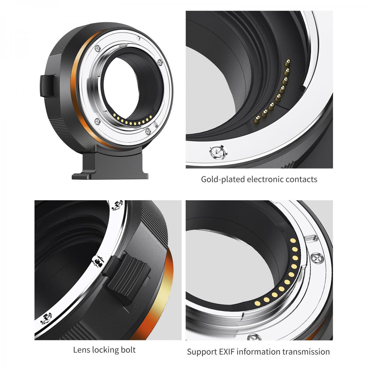 K&F Lens Adapter for Canon EF Lenses to FUJIFILM X Mount Cameras | KF06 ...