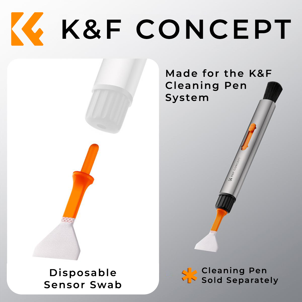 K&F 20 Full Frame Replacement Sensor Swab Heads for Cleaning Pen | SKU ...