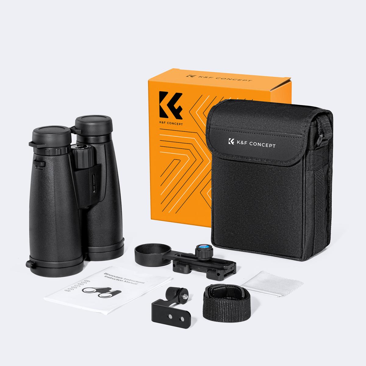 K&F Safari Binoculars 12x50 with a Mobile Phone Attachment | KF33.084 ...